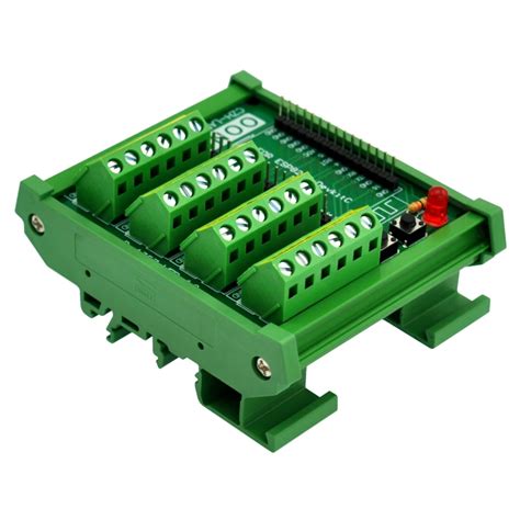 Din Rail Mount Screw Terminal Block Breakout Module Board For Esp8266 Devkitc