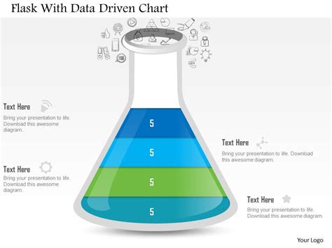 1214 flask with data driven chart powerpoint slide powerpoint