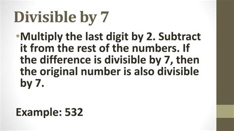Divisibility Rules 2 To 12 Pptx