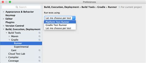 Gradle Run Junit Test In Intellij Idea Without Choosing Configuration Type Stack Overflow