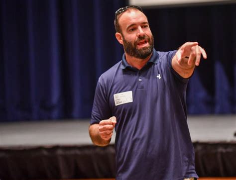 Coach Dan Rigby Interacts With Cape Athletes At Morgans Message Assembly Cape Gazette