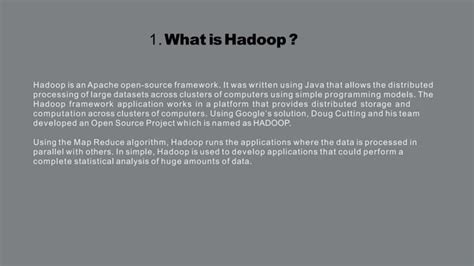 Hadoop Architecture Tutorial Ppt Hadoop Architecture Tutorial Ppt