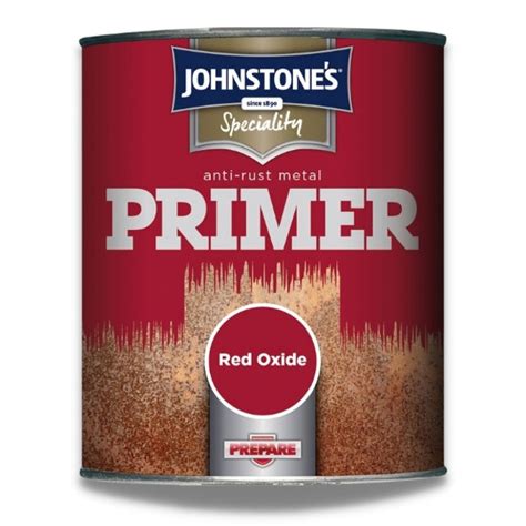 C L Jones Johnstones Anti Rust Primer Red Oxide 750ml