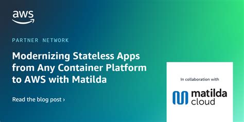 Modernizing Stateless Applications From Any Container Platform To Aws With Matilda Cloud Aws