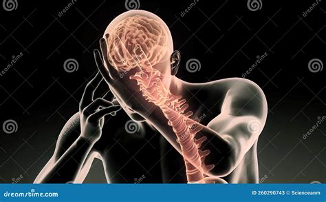 Spine System And Brain 3d Medical Stock Illustration Illustration Of
