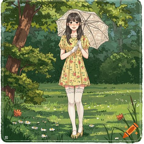 Geogirlwithumbrella Created On Craiyon