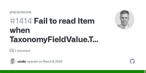 Fail To Read Item When Taxonomyfieldvaluetermguid Is Null · Issue