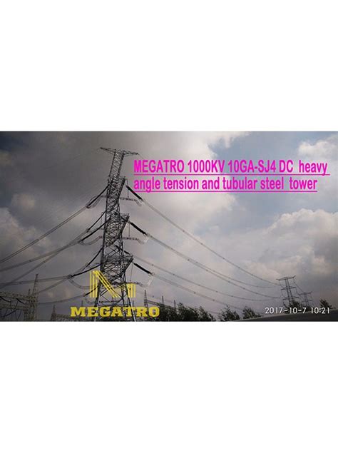 1000kv 10ga Sj4 Dc Circuit Heavy Angle Tension And Tubular Steel Tower Qingdao Megatro