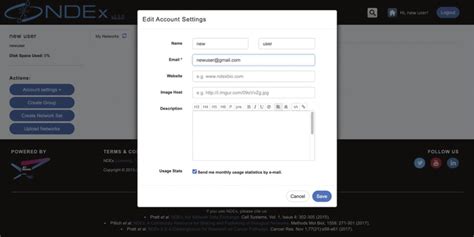 Edit Account Settings Window The Interface Lets Users Modify And Download Scientific Diagram