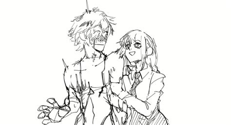 Makima Denji And Gun Devil Chainsaw Man And 2 More Drawn By Void