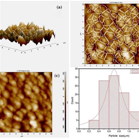 A Three Dimensional Image For Surface Roughness B 2d Image For Grain Download Scientific