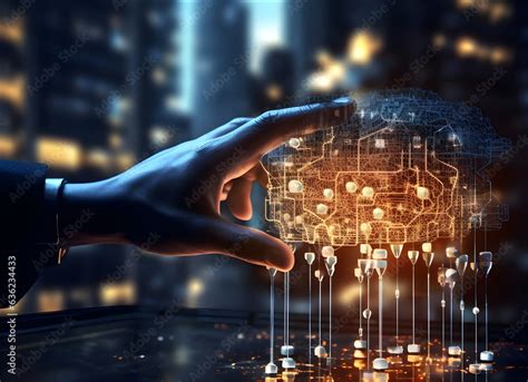 Digital Transformation Conceptual For Next Generation Technology Era Ai Machine Learning