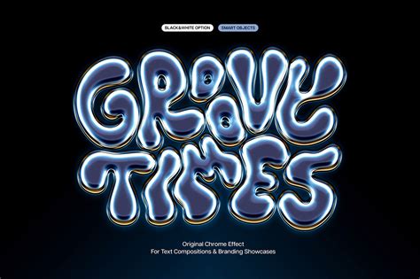 Iridescent Chrome Text Effect Behance