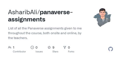Github Asharibalipanaverse Assignments List Of All The Panaverse