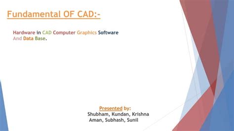 Cad Ppt Computer Aided Design For Engineering Pptx