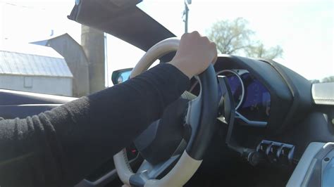A Female Driver Is Seen Driving Lamborghini Stock Footage Sbv 348377484