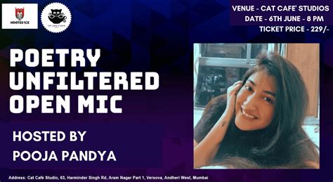 Poetry Unfiltered Open Mic Ft Pooja Pandya
