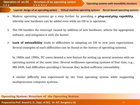 Structure Of Operating System PDF