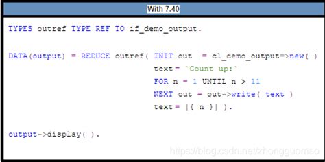 【整理】abap 7 40新特性介绍（上） abap value for csdn博客