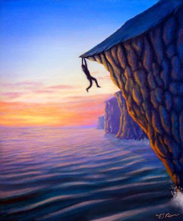 Person Falling Off A Cliff Drawing