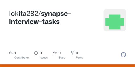 Github Lokita282 Synapse Interview Tasks