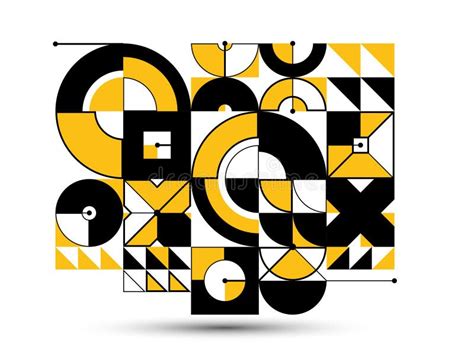 Abstract Geometric Pattern Vector Background Isolated Tech Style Engine Looks Like Composition