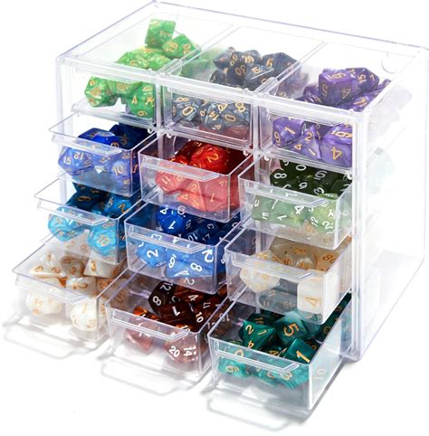 Huhynn Dice Storage Case For Dnd Dices Acrylic Dice