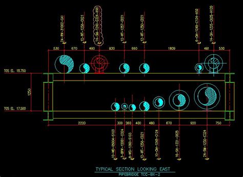 Pressure Piping Pipe Spacing On Pipe Rack At Site