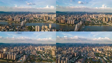 广州鹤洞大桥和城市天际线延时摄影航拍4k3840x2160高清视频素材下载编号8863712实拍视频光厂vj师网