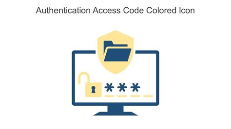 Authentication Access Code Colored Icon In Powerpoint Pptx Png And