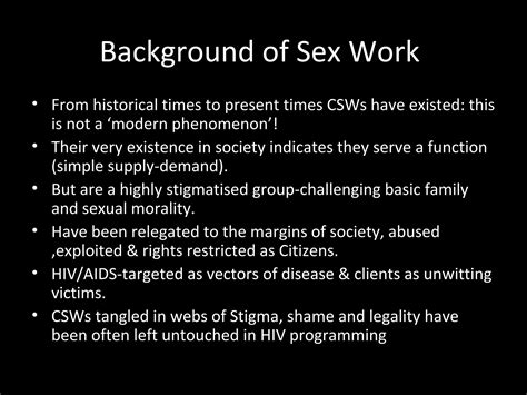 Commercial Sex Workers An Overview Of The Terminology And Intervention Design Ppt