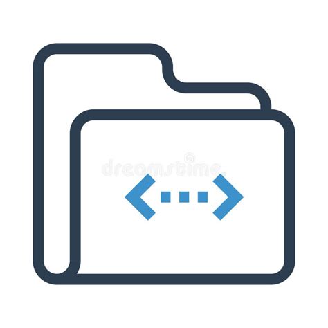 Folder Coding Line Icon Stock Vector Illustration Of Mobile 104497346