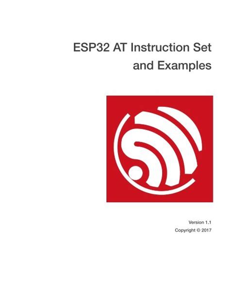 Esp32 At Instruction Set And Examples
