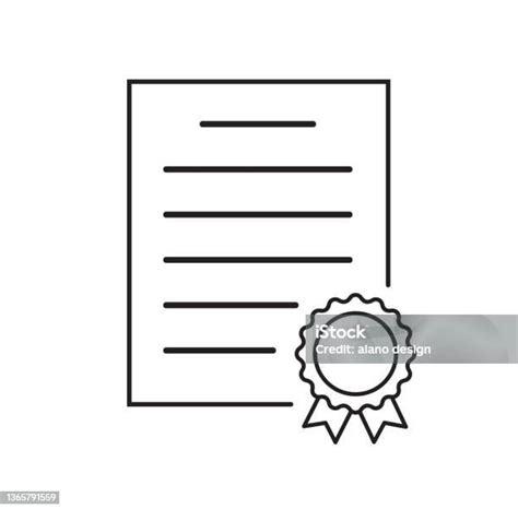 흰색 배경에서 격리된 인증서 아이콘입니다 디플로마 기호 로제트 아이콘 스탬프 프리미엄 품질 플랫 스타일 벡터 일러스트레이션 1
