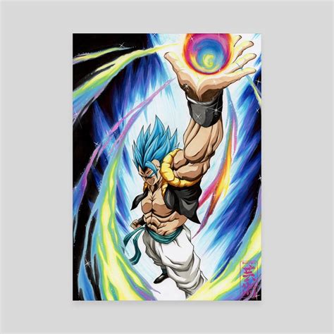 Gogeta Blue Soul Punisher An Art Canvas By Chytwo Art Inprnt