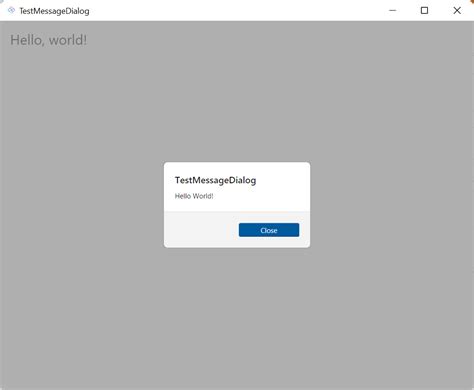 Messagedialog Does Not Show Close Button On Skiagtk Linux Wsl · Issue 8661 · Unoplatform