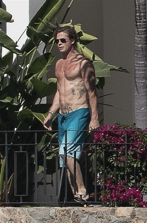 Brad Pitt Forearm Tattoos From Angelina Jolies Birthday To A