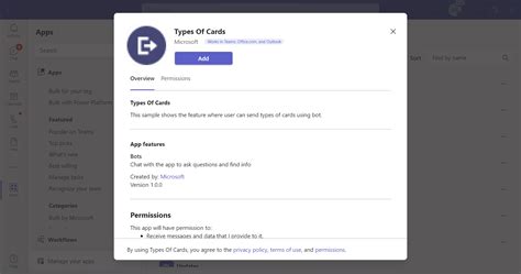 Types Of Cards Code Samples Microsoft Learn