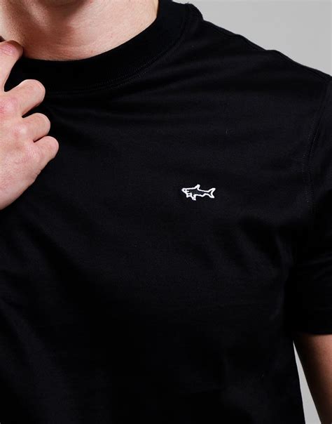 Paul And Shark Basic Shark T Shirt Black Terraces Menswear
