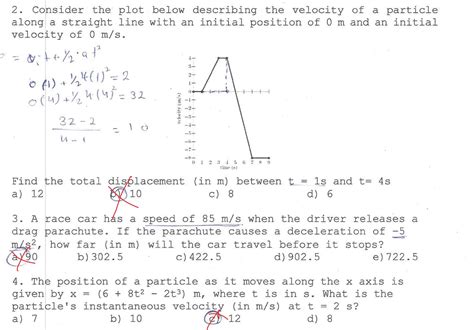 Solved Consider The Plot Below Describing The Velocity Of Chegg Com