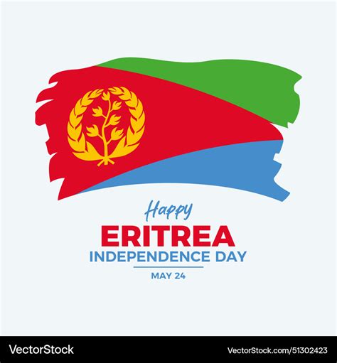 eritrea independence day poster royalty free vector image