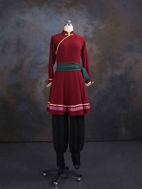 舞依艺库蒙古族舞蹈服装女练习服装筷子舞艺考演出族舞练功服上衣 虎窝淘