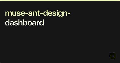 Muse Ant Design Dashboard Codesandbox