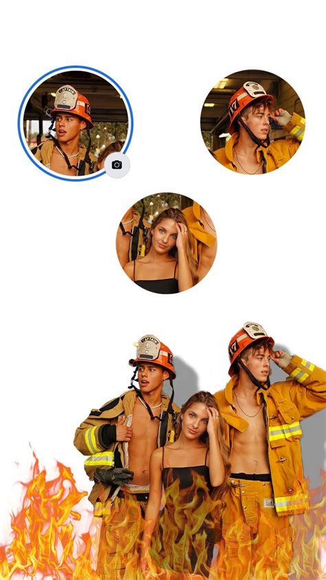 Fire Fighters Standing Together