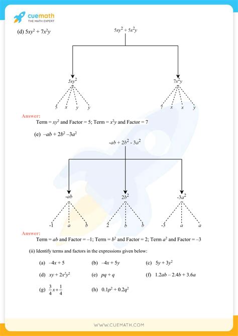 NCERT Solutions Class 7 Maths Chapter 12 Exercise 12 1 Algebraic