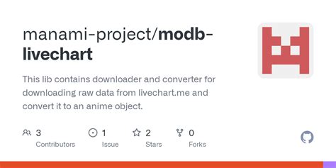 Github Manami Projectmodb Livechart This Lib Contains Downloader