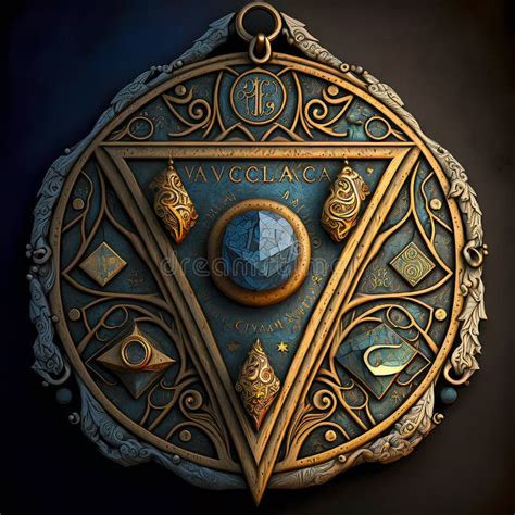 Concept Art Ancient Magical Talisman Stock Illustration Illustration
