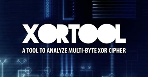 Xortool A Tool To Analyze Multi Byte XOR Cipher