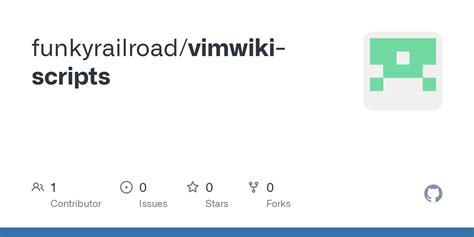 GitHub Funkyrailroad Vimwiki Scripts