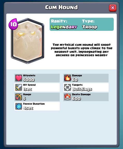 New Legendary Cum Hound Rclashroyalecirclejerk